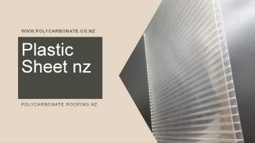 PPT – Best Plastic Sheets NZ – Polycarbonate NZ PowerPoint presentation ...