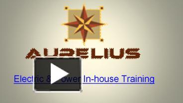 ELECTRICAL TRAINING presentation | free to download