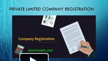 PPT – Private limited company registration – Pvt Ltd Registration ...