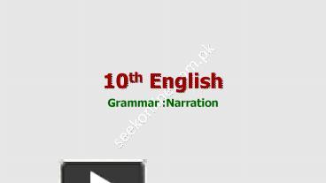 Narration presentation | free to download