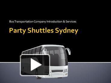 Bus Transportation Company Introduction & Services presentation | free ...