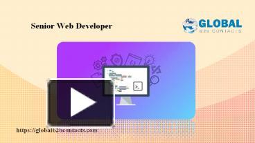 PPT – Senior Web Developer PowerPoint presentation | free to download ...