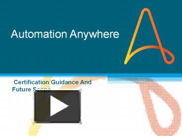 PPT – Automation Anywhere Training in Noida PowerPoint presentation ...