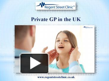Private GP in the UK presentation | free to download