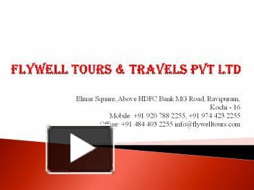 PPT – Top Kerala Tour Operator | Inbound & Outbound Tour Packages ...