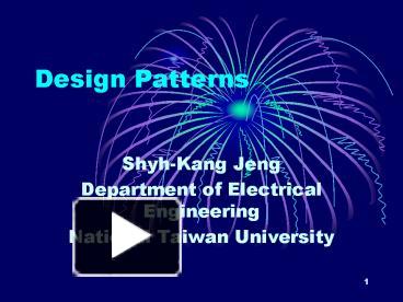 Design Patterns presentation | free to view