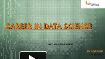 Career in Data Science presentation | free to download