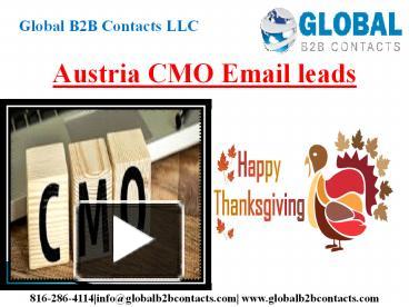 PPT – Austria CMO Email leads PowerPoint presentation | free to ...