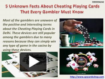5 Unknown Facts About Cheating Playing Cards That Every Gambler Must ...