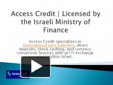 PPT – International Wire Transfer PowerPoint presentation | free to ...