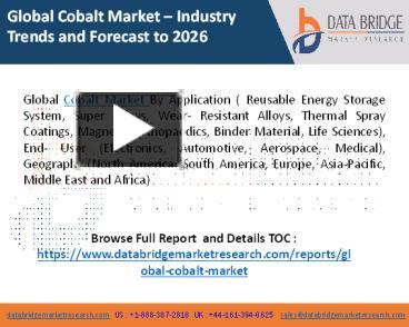 PPT – cobalt market PowerPoint presentation | free to download - id ...