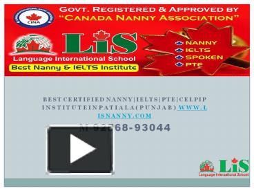 PPT – NANNY CARE COURSE SYLLABUS PowerPoint presentation | free to ...