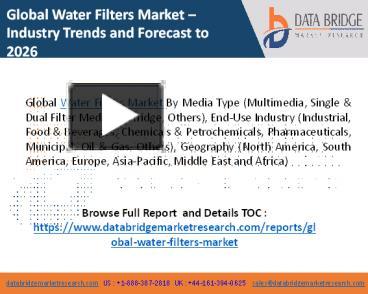 PPT – Global water filters market PowerPoint presentation | free to ...