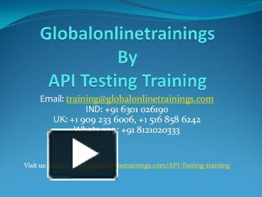 API Testing Training | Best API Testing Certification training – GOT ...