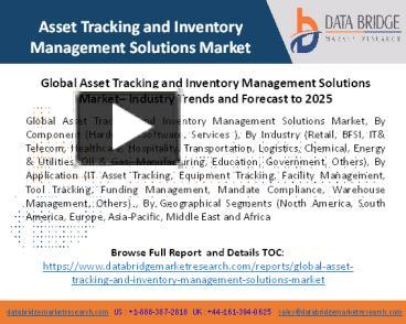 Global Asset Tracking and Inventory Management Solutions Market ...