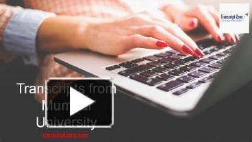 PPT – how to get Transcripts from Mumbai University PowerPoint ...