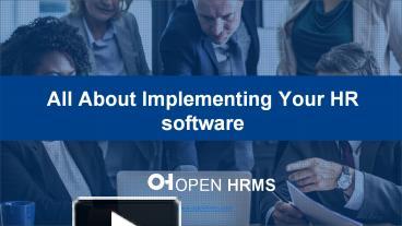 HR Software Implementation presentation | free to download