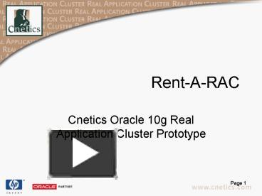 PPT – Rent-A-RAC PowerPoint presentation | free to view - id: 8ee18-NGJmZ