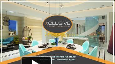 PPT – Best Residential & Commercial Architect in Pune - Xclusive ...
