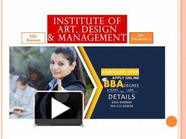 BBA presentation | free to download