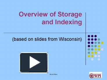 PPT – Overview of Storage and Indexing PowerPoint presentation | free ...