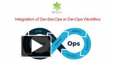 Integration of DevSecOps in DevOps Workflow presentation | free to download