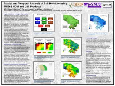 PPT – Spatial and Temporal Analysis of Soil Moisture using MODIS NDVI ...