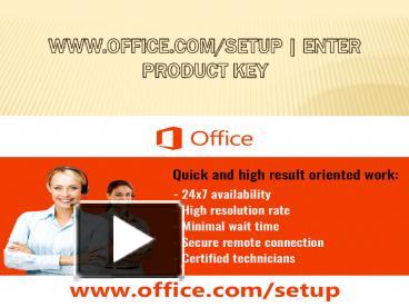 PPT – office.comsetup - Redeem Product Key and Activate Office ...