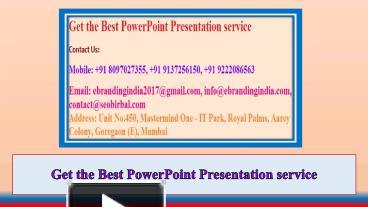 PPT – Get the Best PowerPoint Presentation Service PowerPoint ...
