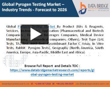 Pyrogen Testing Market presentation | free to download
