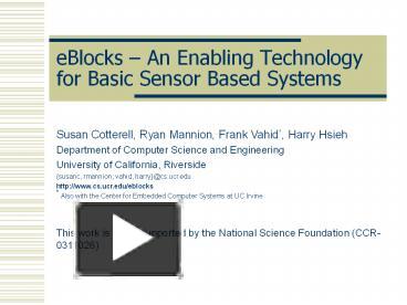 PPT – eBlocks PowerPoint presentation | free to download - id: 8f2a2-ZTNjN