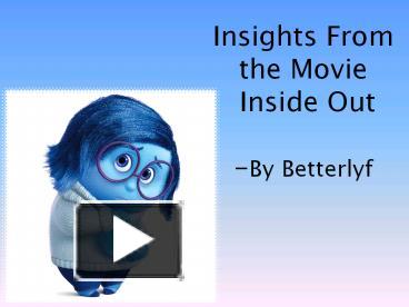 Insights From "Inside Out" presentation | free to download