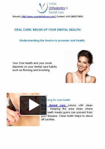 Oral Health Tips presentation | free to download