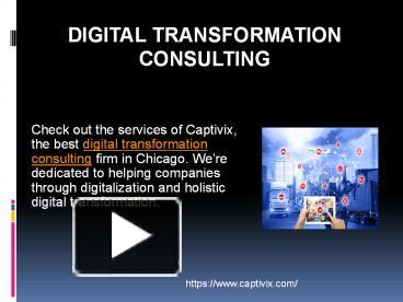 Digital Transformation Consulting presentation | free to download