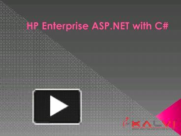 PPT – HP Enterprise ASP.NET with C# PowerPoint presentation | free to ...