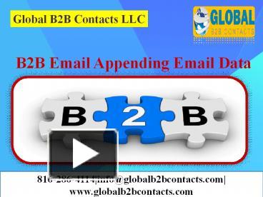 B2B Email Appending Email Data presentation | free to download