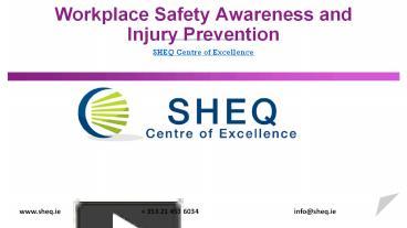 Workplace Safety Awareness and Safety Statement Training (1 ...