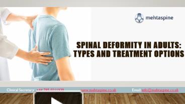 Spinal Deformity in Adults Types and Treatment Options presentation ...