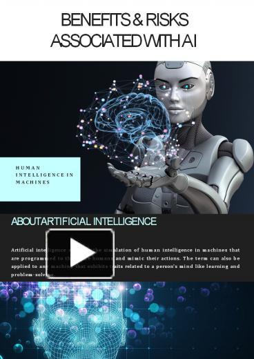 Benefits & Risks Associated with AI presentation | free to download