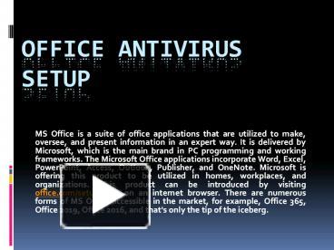 PPT – Enter Product Key - office.com/setup PowerPoint presentation ...
