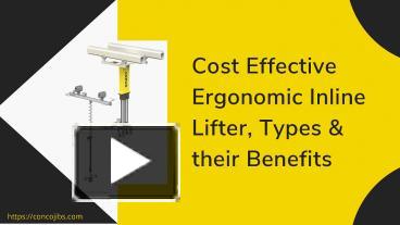 Cost-Effective Inline Lifting Devices for Industries | Conco Jibs ...