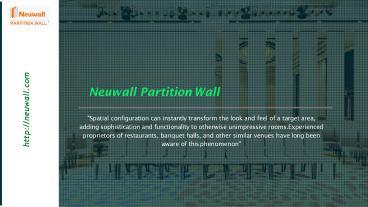 PPT – Accessories of Partition Wall PowerPoint presentation | free to ...