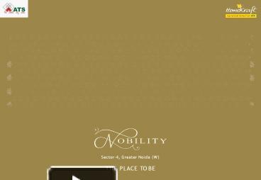 PPT – Ats Nobility | 3 BHK Flats In Greater Noida West PowerPoint ...