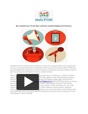 PPT – Buy Attendees List | Trade Show and Expo Attendee Mailing Lists ...