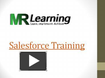 Salesforce Training presentation | free to download