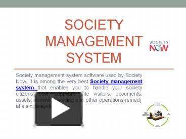 PPT – Society Management System PowerPoint presentation | free to ...