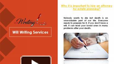 PPT – Online will writing service Chelsea PowerPoint presentation ...