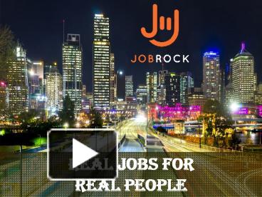 Job Rock - Job Opportunities in Australia presentation | free to download