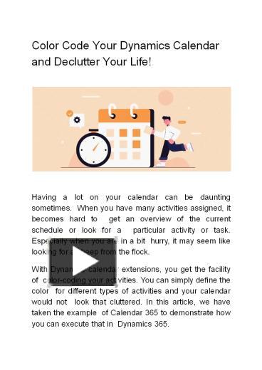 PPT – Color Code Your Dynamics Calendar and Declutter Your Life ...