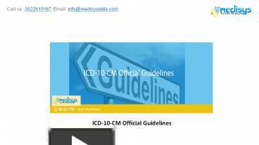 ICD-10-CM Official Guidelines presentation | free to download
